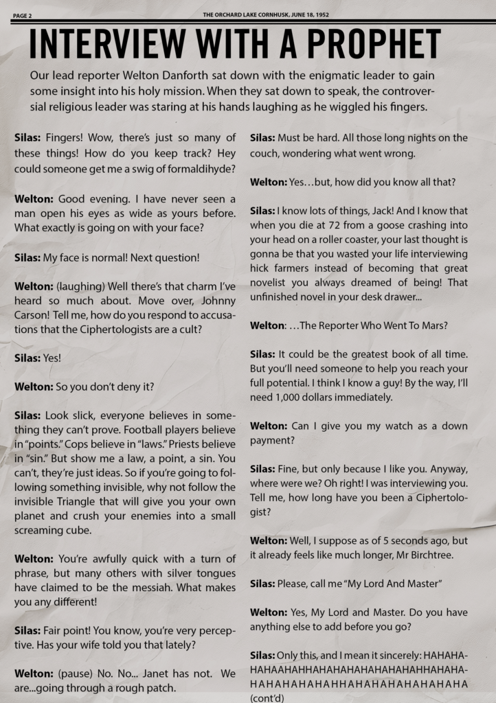An Interview with Silas Birchtree